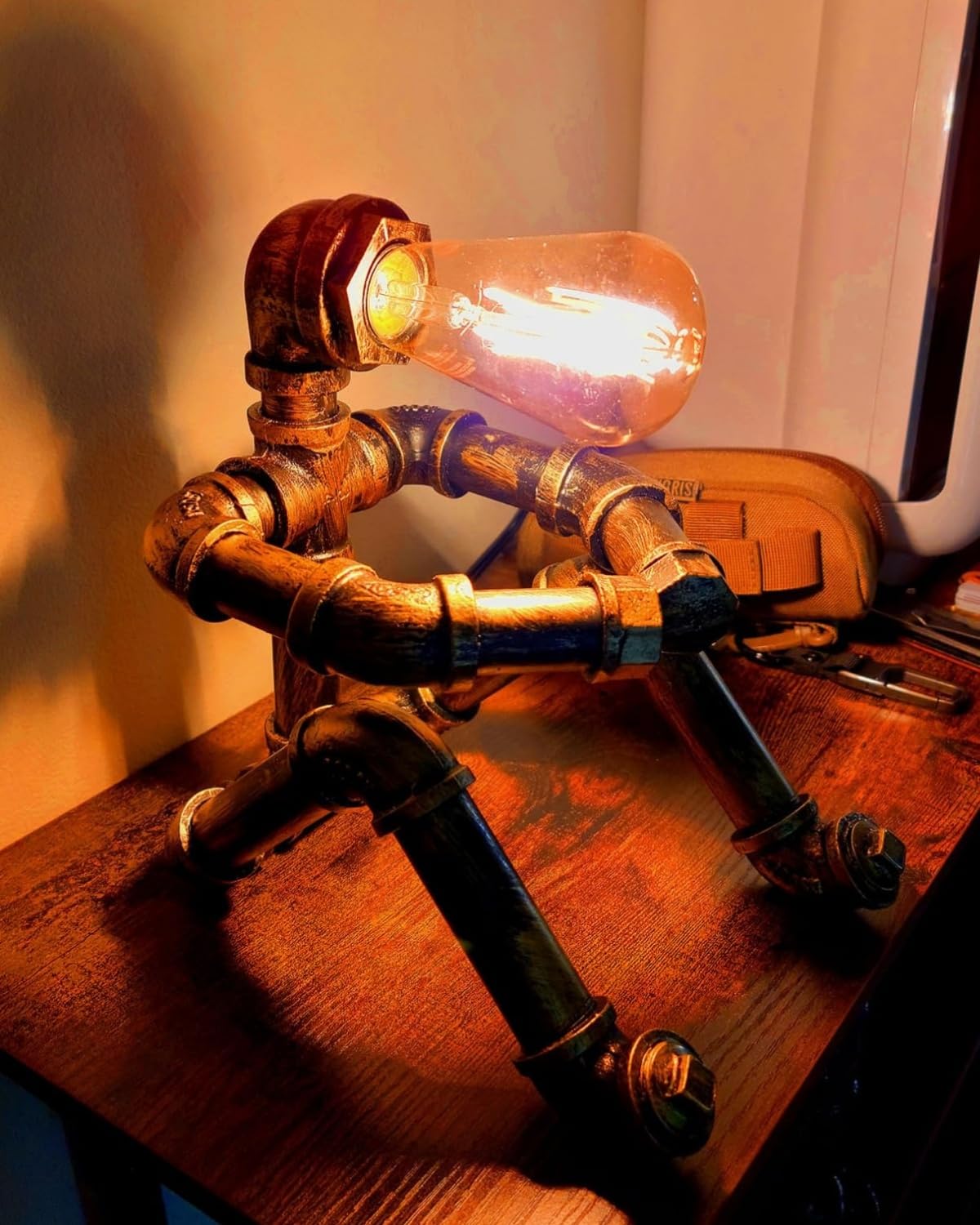 Industrial Pipe Lamp Figures 36 P Pipe Art Figures Ideas | Pipe Lamp,
