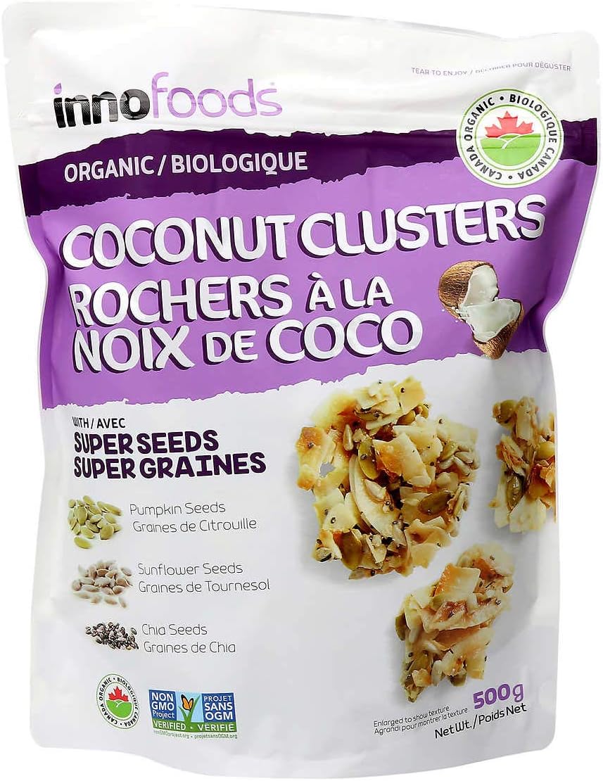 Amazon.com : Inno Foods Organic Coconut Clusters With Pumpkin, Chia And ...