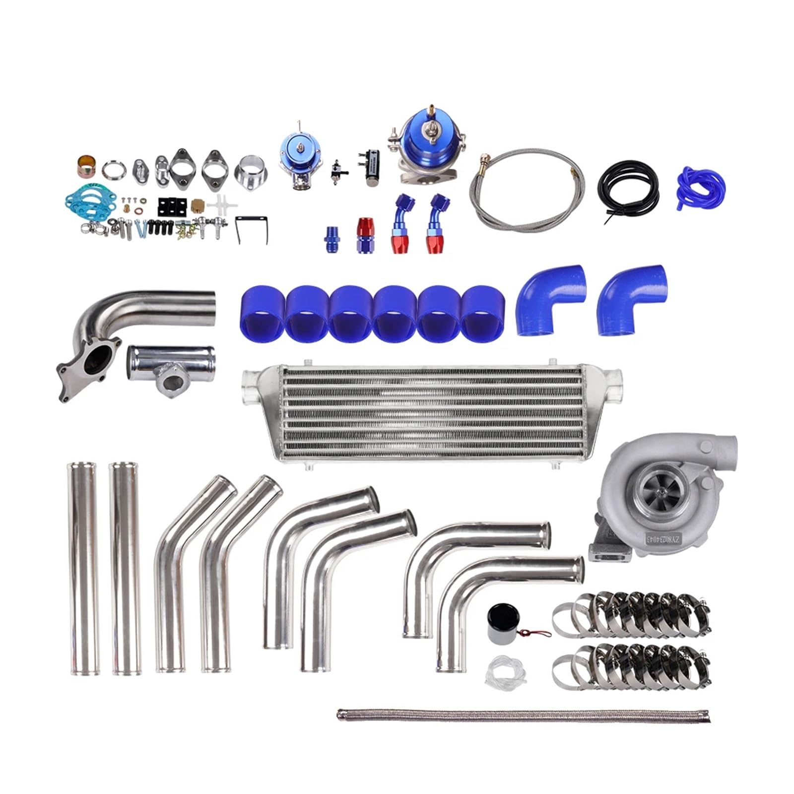 Buy Boshu daili store Turbo Pressure T3 T4 T04E Universal Turbo Kit ...