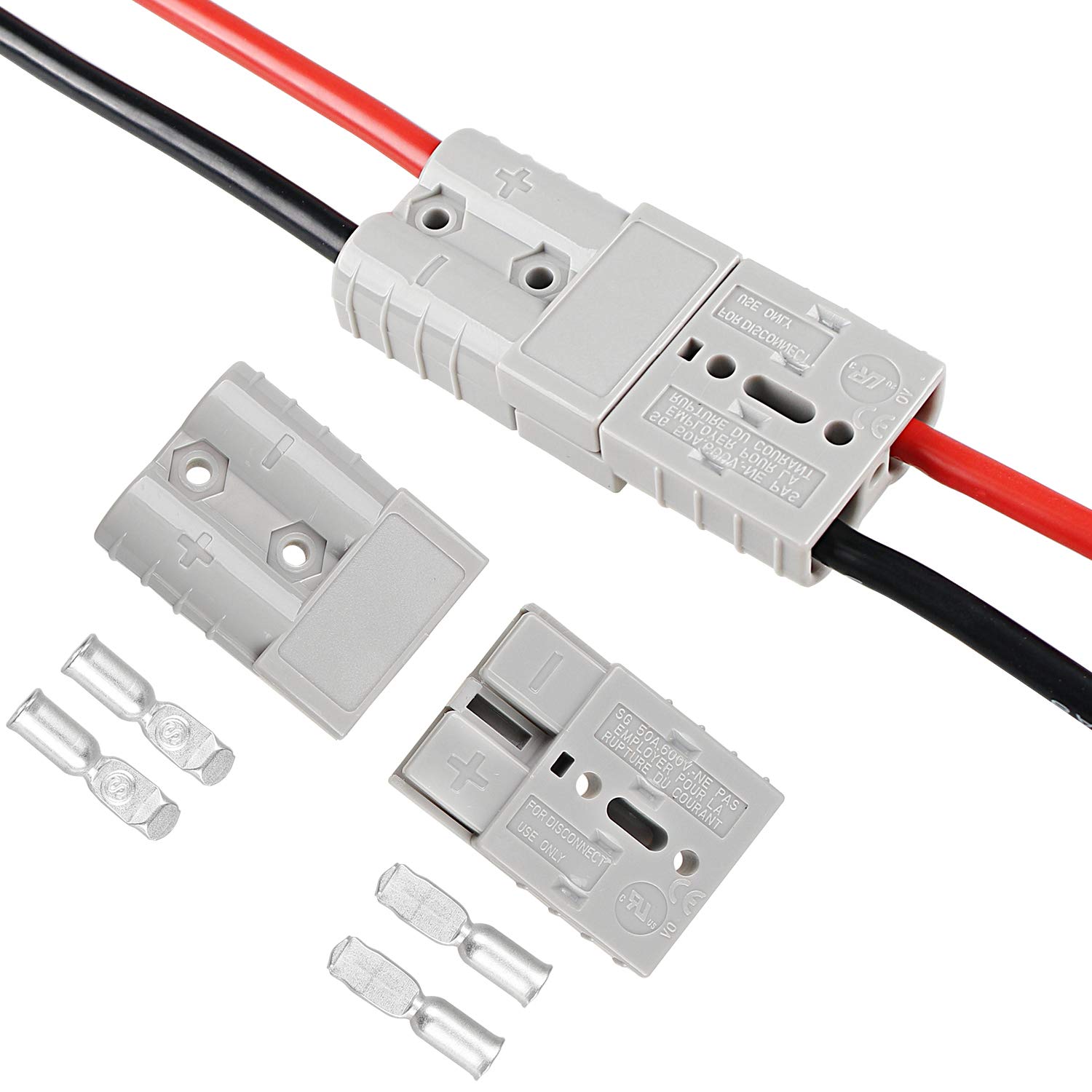 50A 175A 600V Car Battery Quick Connectors Battery Plug, 48% OFF