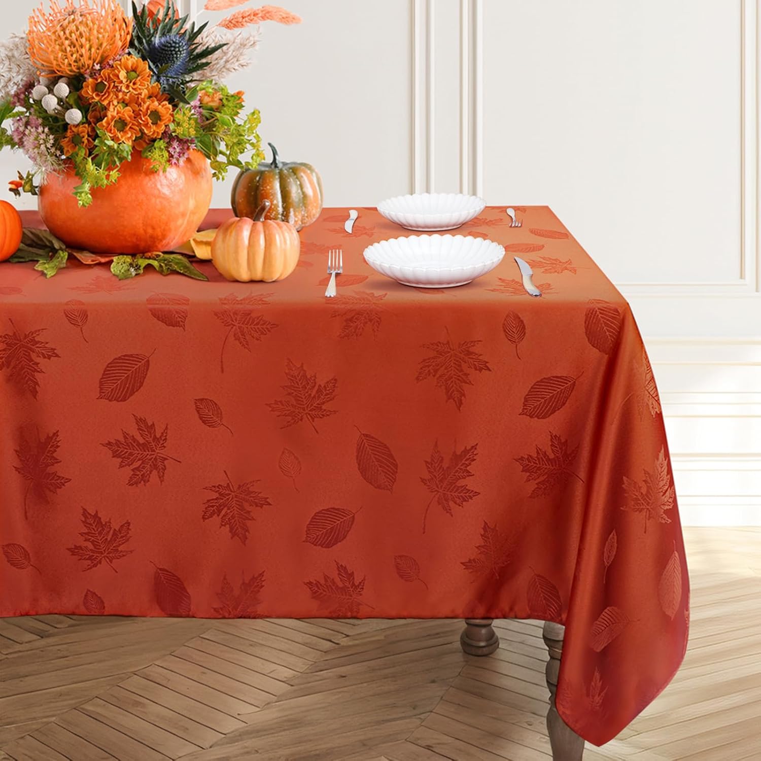 Amazon.com: Babenest Fall Tablecloth Rectangle 60x120 Inch, Autumn ...