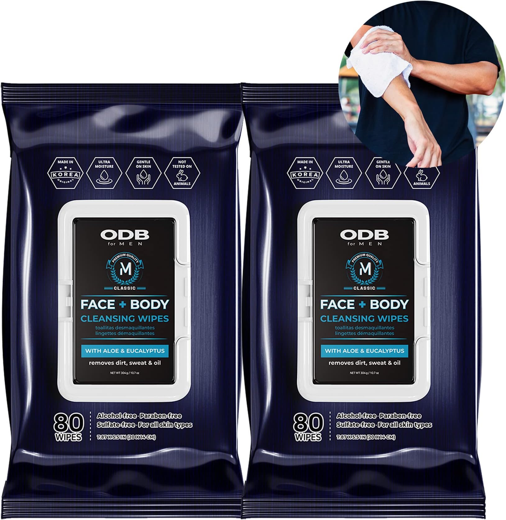 Amazon.com: Men's Health Body & Face Wipes - 2 Pack (50 Count) XL Men's ...