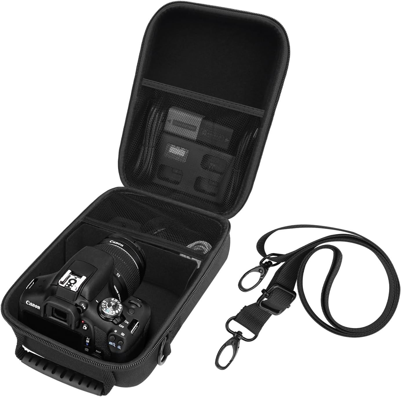 Amazon.com : Hard EVA Storage Carrying Travel Case Bag for Canon EOS ...