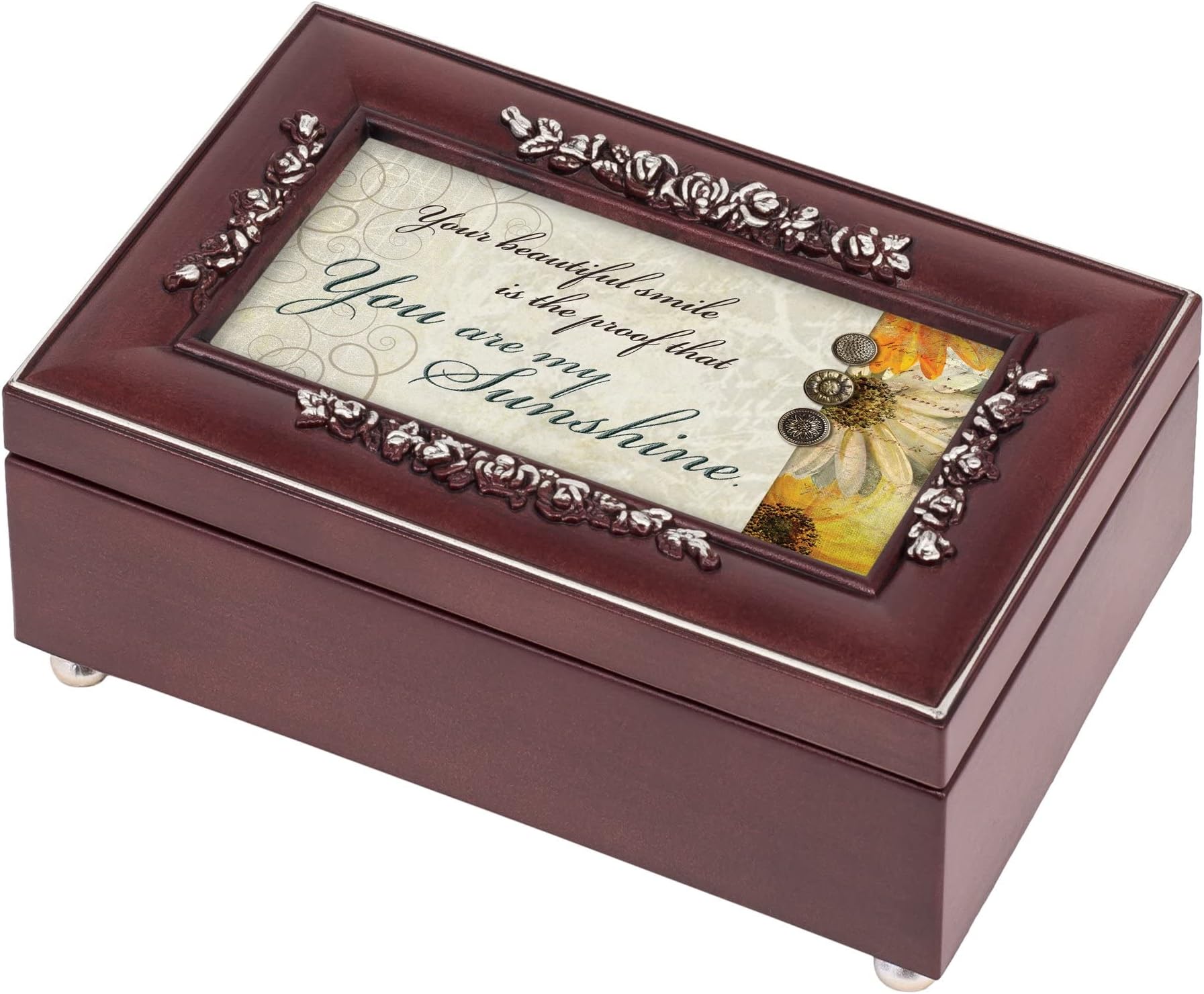 Amazon.com: Cottage Garden Beautiful Friendship Rosewood Finish Jewelry ...