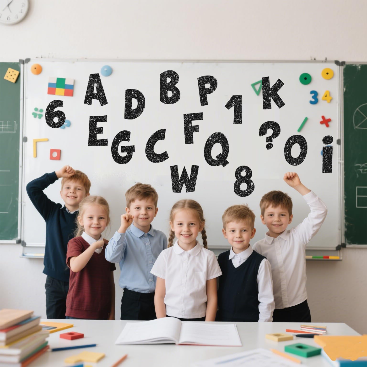 Snapklik.com : Glitter Bulletin Board Letters For Classroom Numbers ...