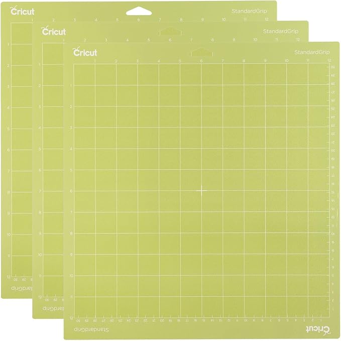 Amazon.com: Cricut StandardGrip Machine Mats 12in x 12in, Reusable ...