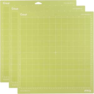 Cricut Standardgrip Cutting Mat 12X12 3 Pack AMZ, Green, 12" x 12 ...