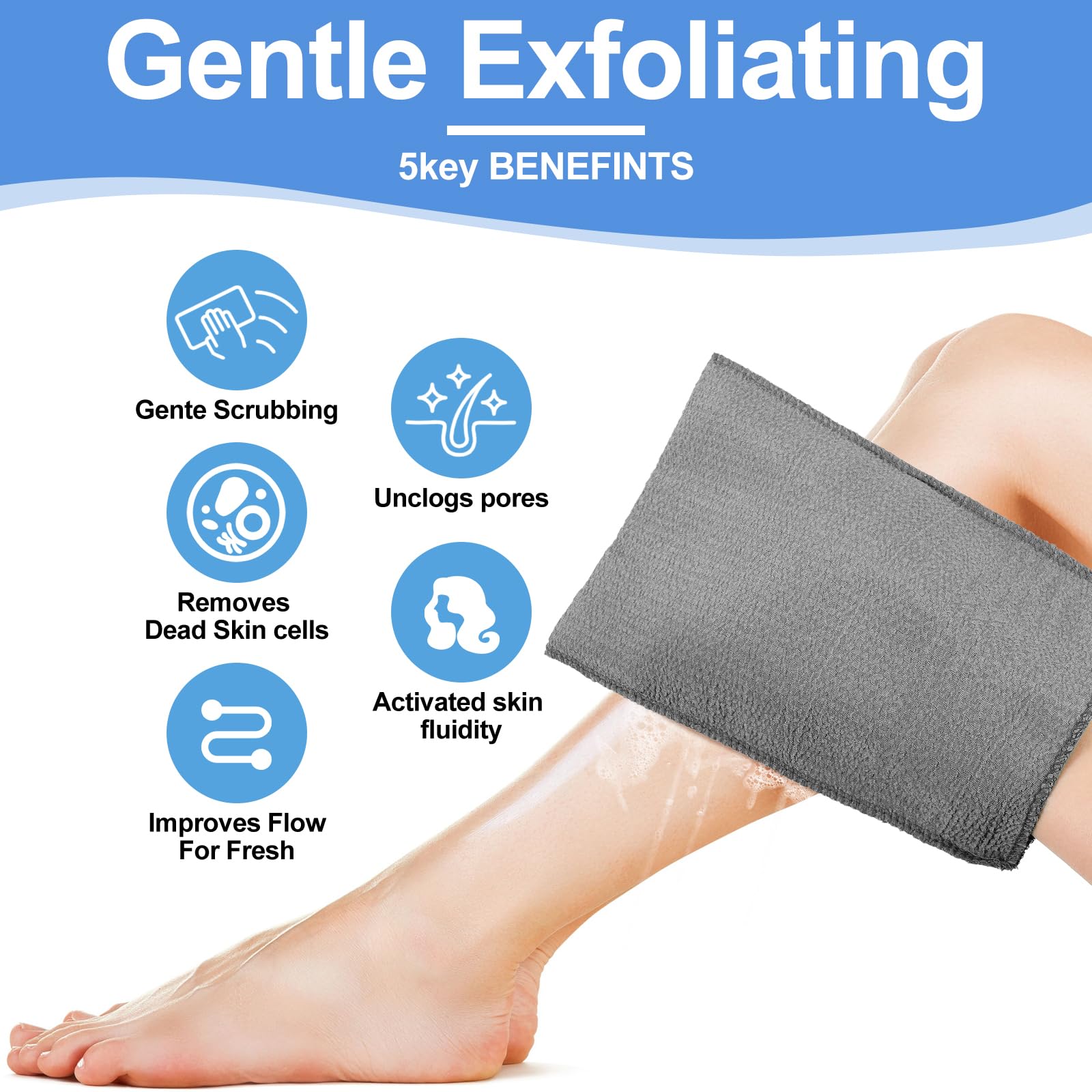 Rubber Wash Cloth For Dead Skin