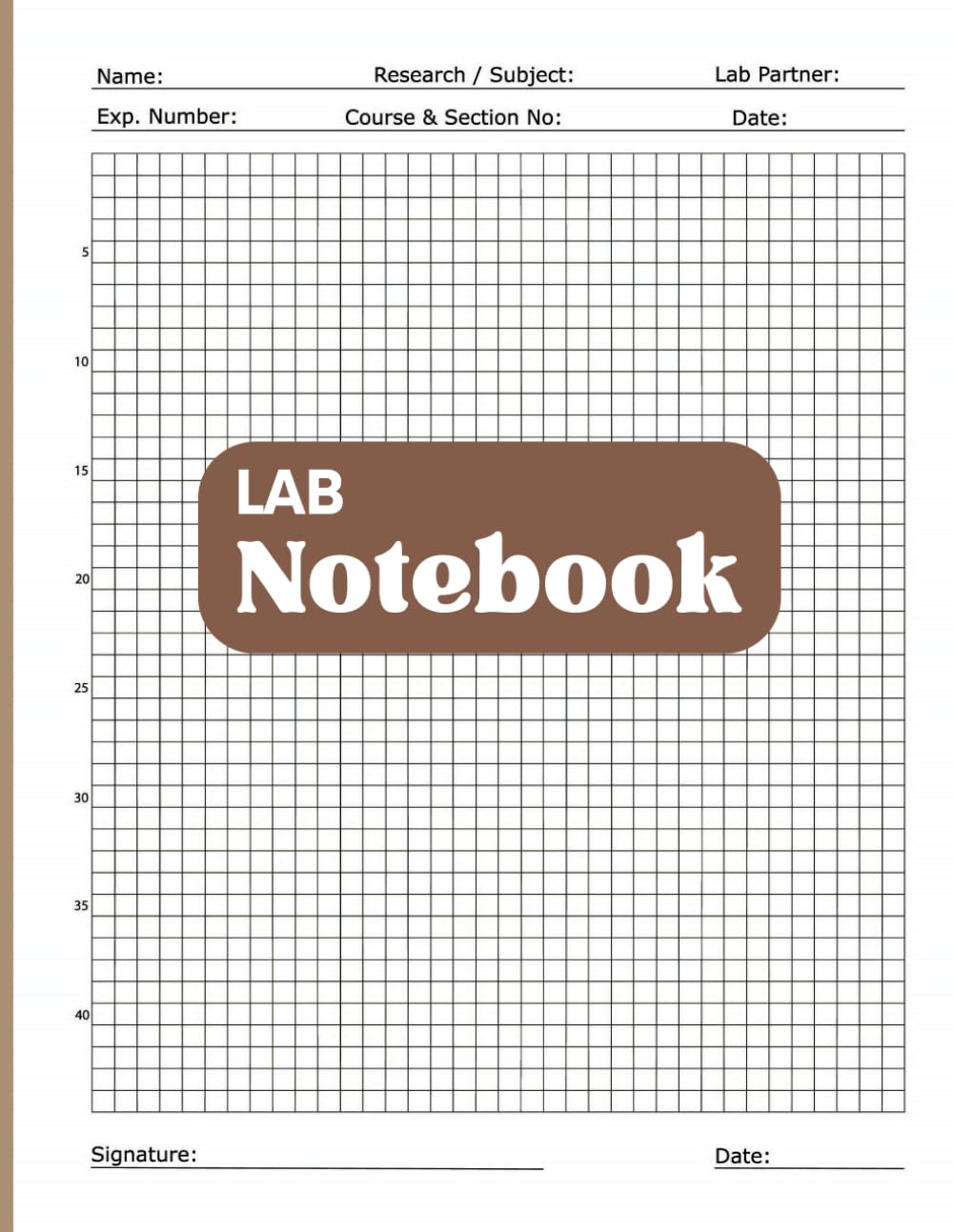 Amazon | Lab Notebook laboratory notebook for researchers: Laboratory ...