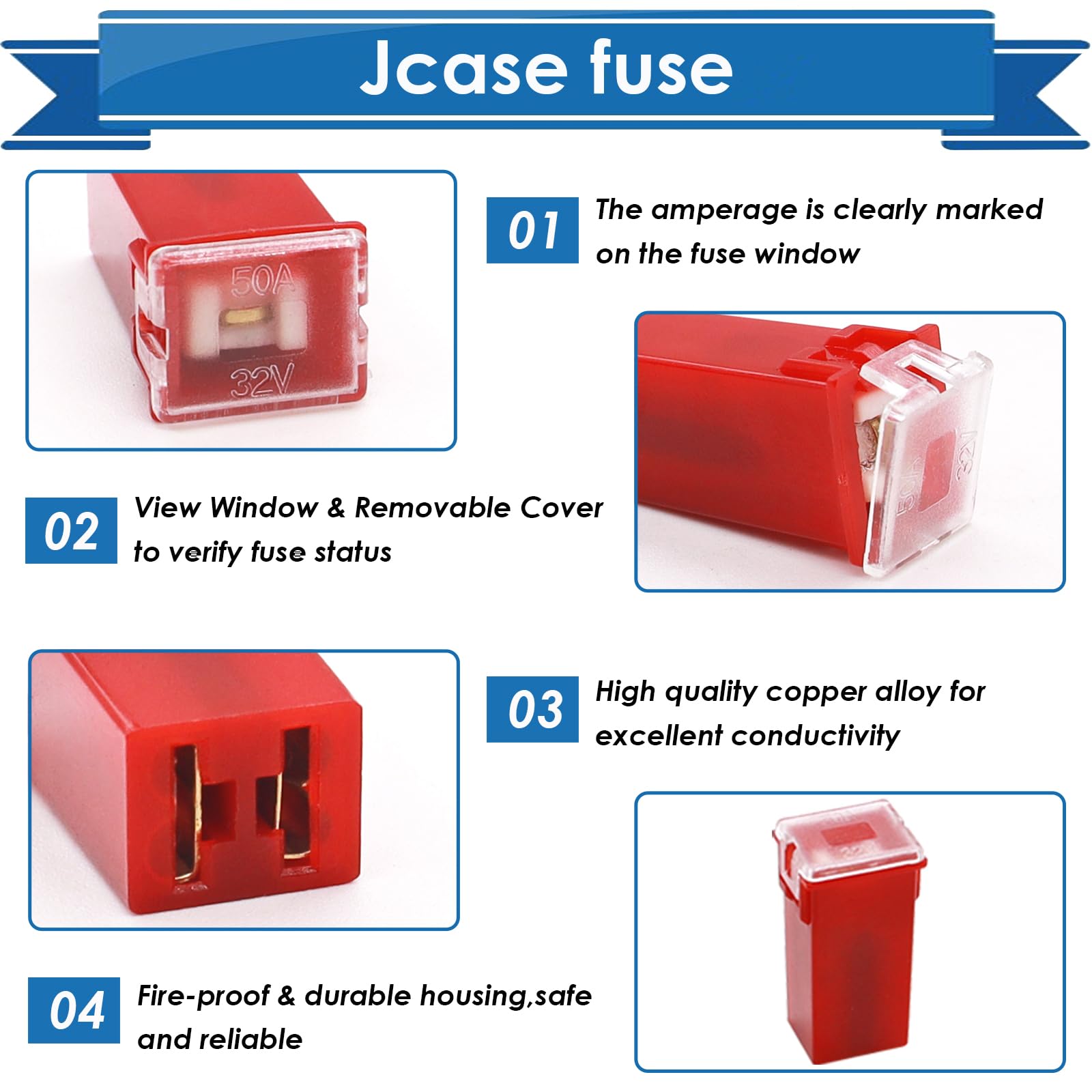 Snapklik.com : Eoppen 36Pcs Jcase Fuse Car Fuses Assortment Kit ...