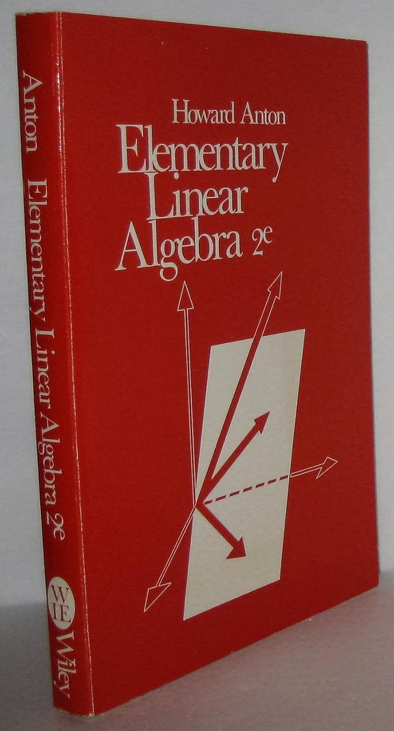 Anton Elementary Linear Algebra 2ed: WIE, H: 9780471034810: Amazon.com ...