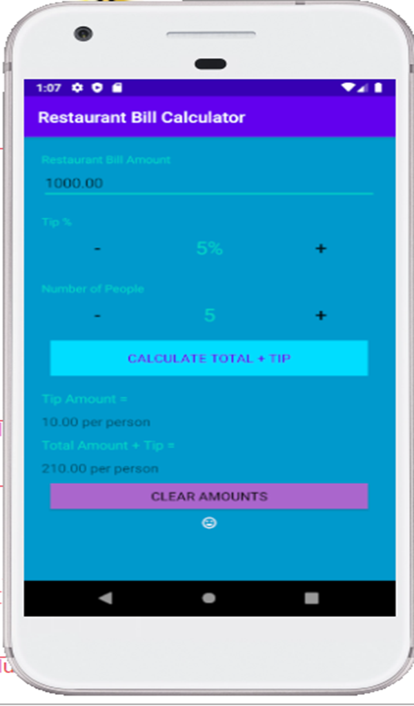 Restaurant Bill and Tip Calculator - App on Amazon Appstore