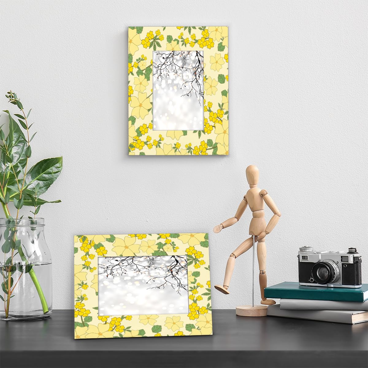 Yellow Flower Frame My New Oshibana > Pressed Flowers Frame With Real