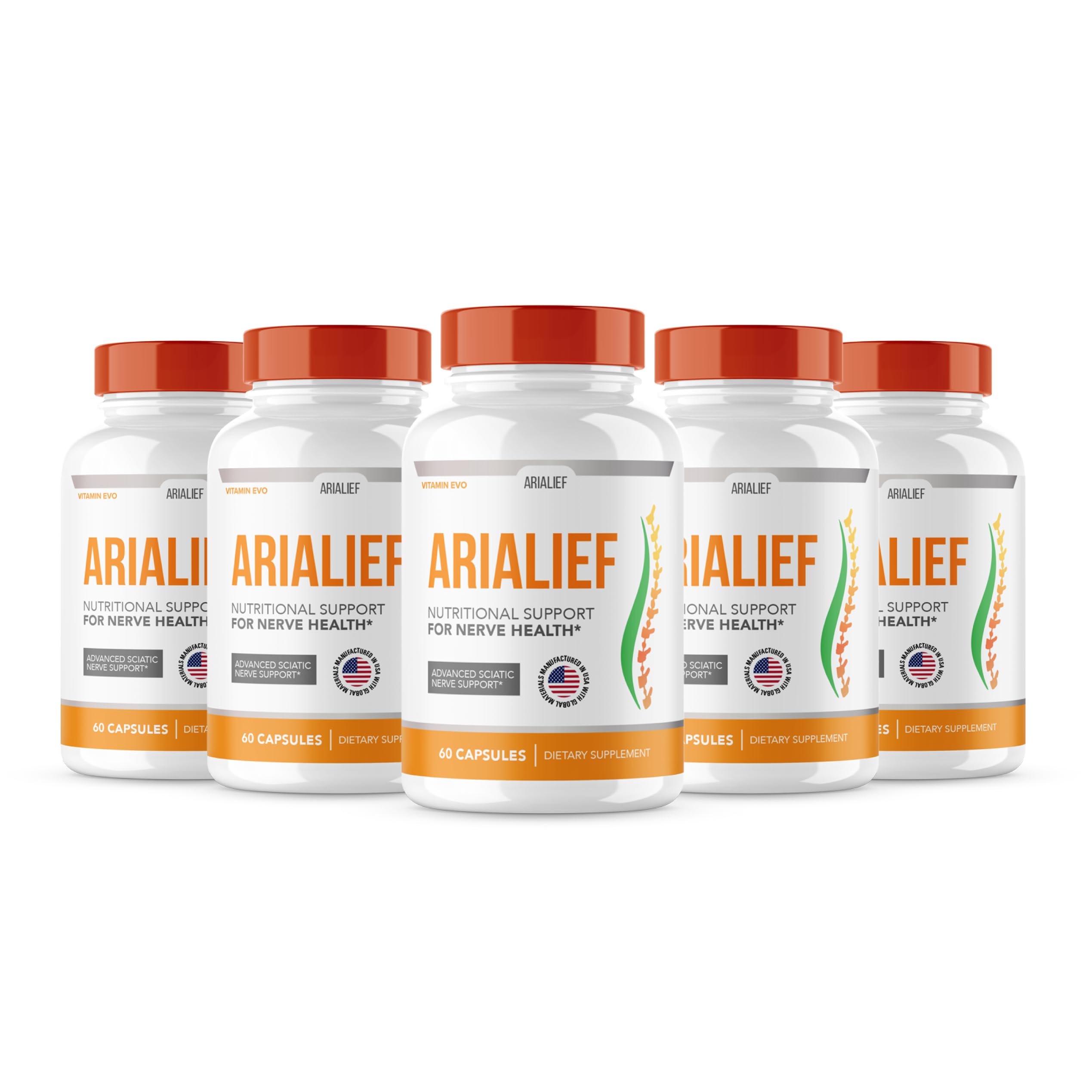 Amazon.com: (5 PACK) Arialief Sciatica Nerve Support, Arialeaf Advanced ...