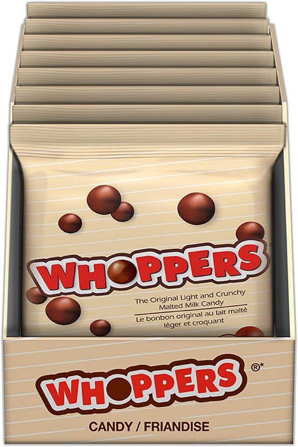 WHOPPERS Chocolate Malted Milk Ball Candy, Good for Kids Candy, Bulk ...