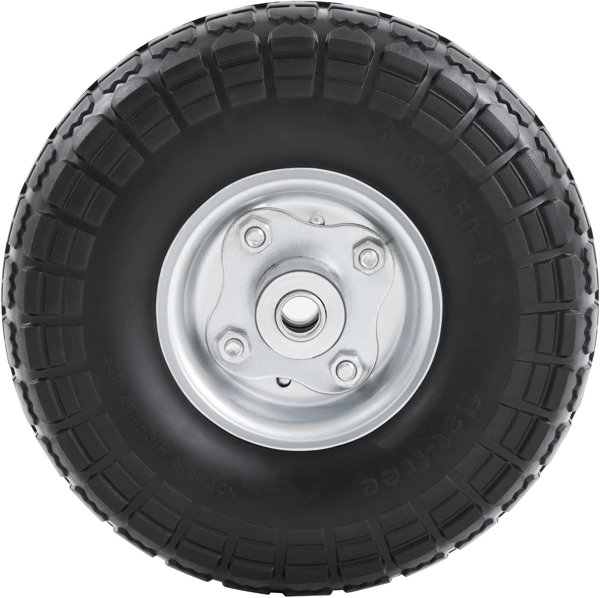 Yaheetech 10in Wheelbarrow Wheel Tyre Puncture Proof, Solid Wheelbarrow Trailer Tire, Garden ...