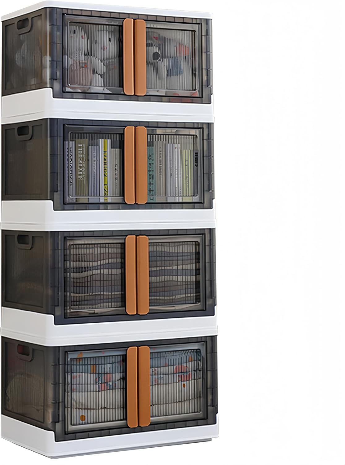 Contenedores de almacenamiento con tapas, 4 paquetes de 8.5 galones de ...