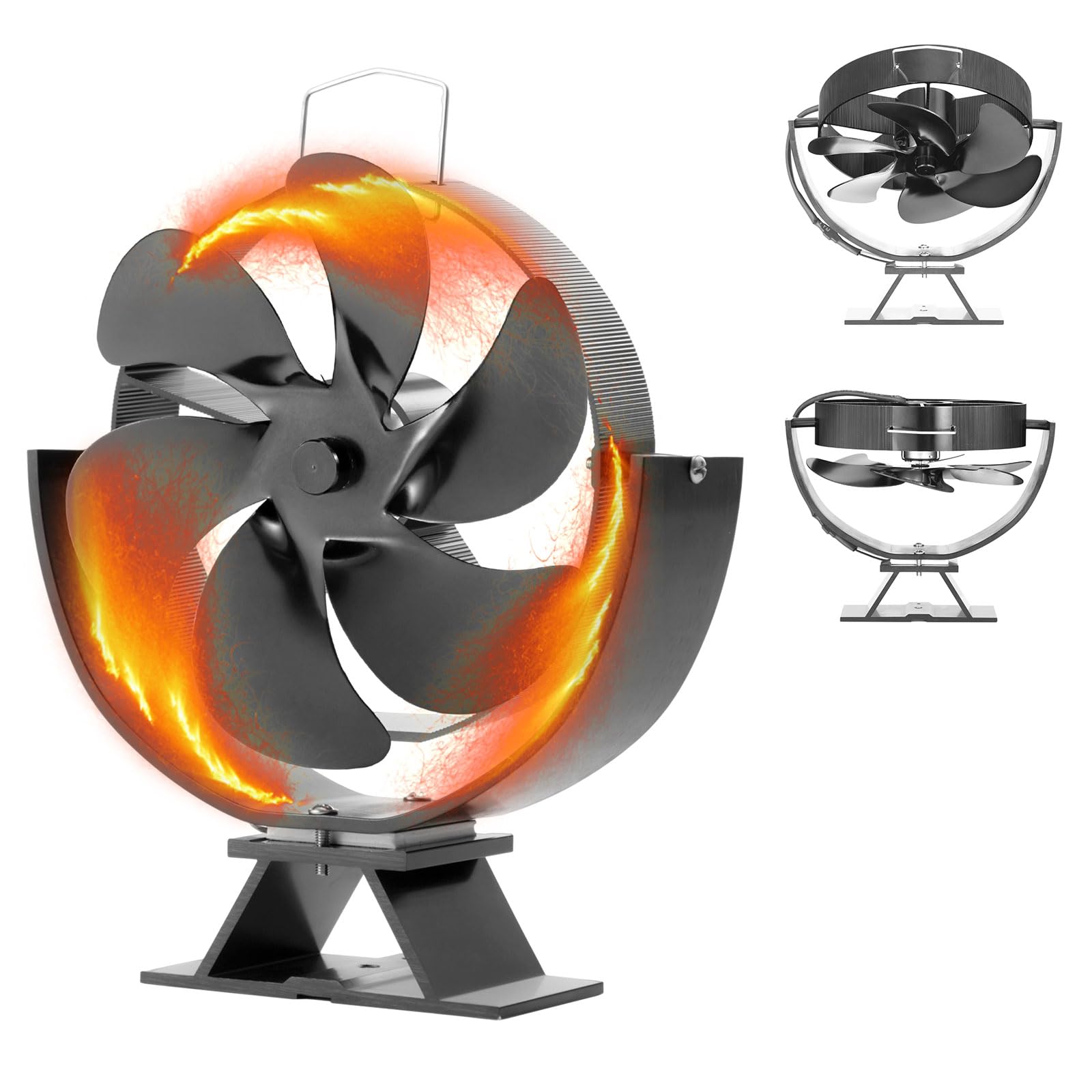 Amazon.com: BestYiJo Fireplace Fan, Blade Stove Fan, Powerless Without ...