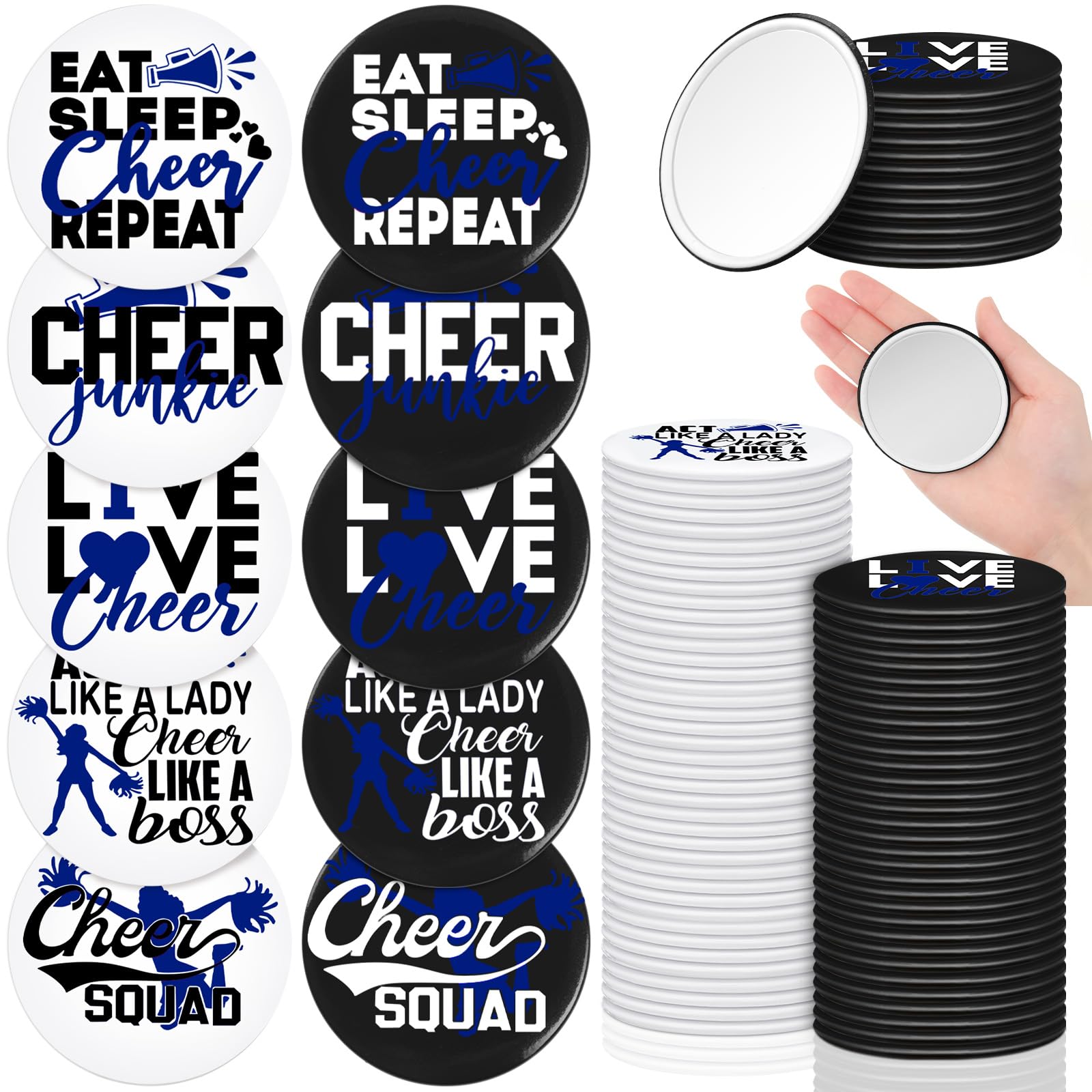 Amazon.com: Threehoney 50 Pcs Cheer Gifts Bulk for Team Cheerleader ...