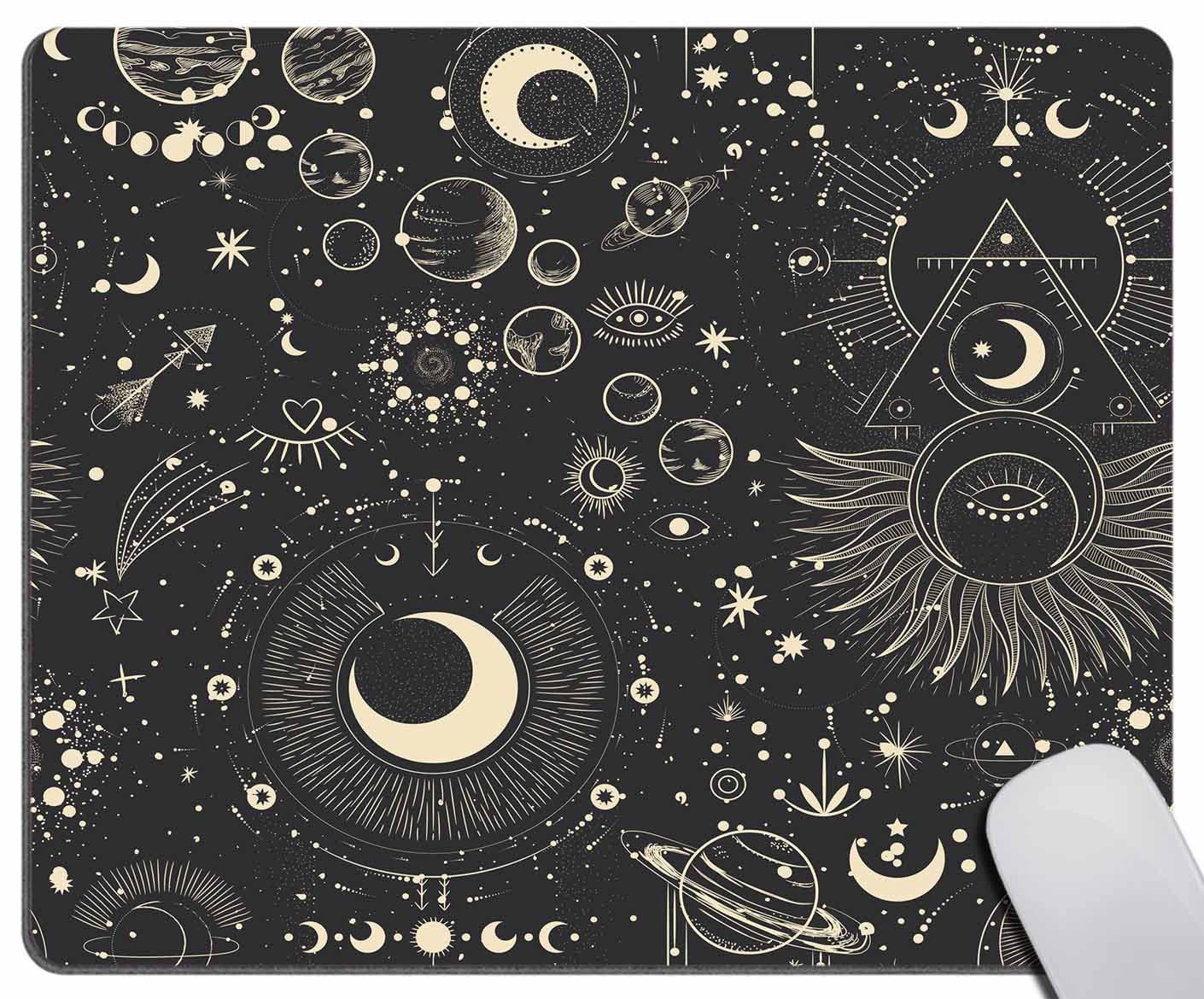 Amazon.com: Moon Sun Mouse pad Astronomy Mousepad Planets Office Decor ...