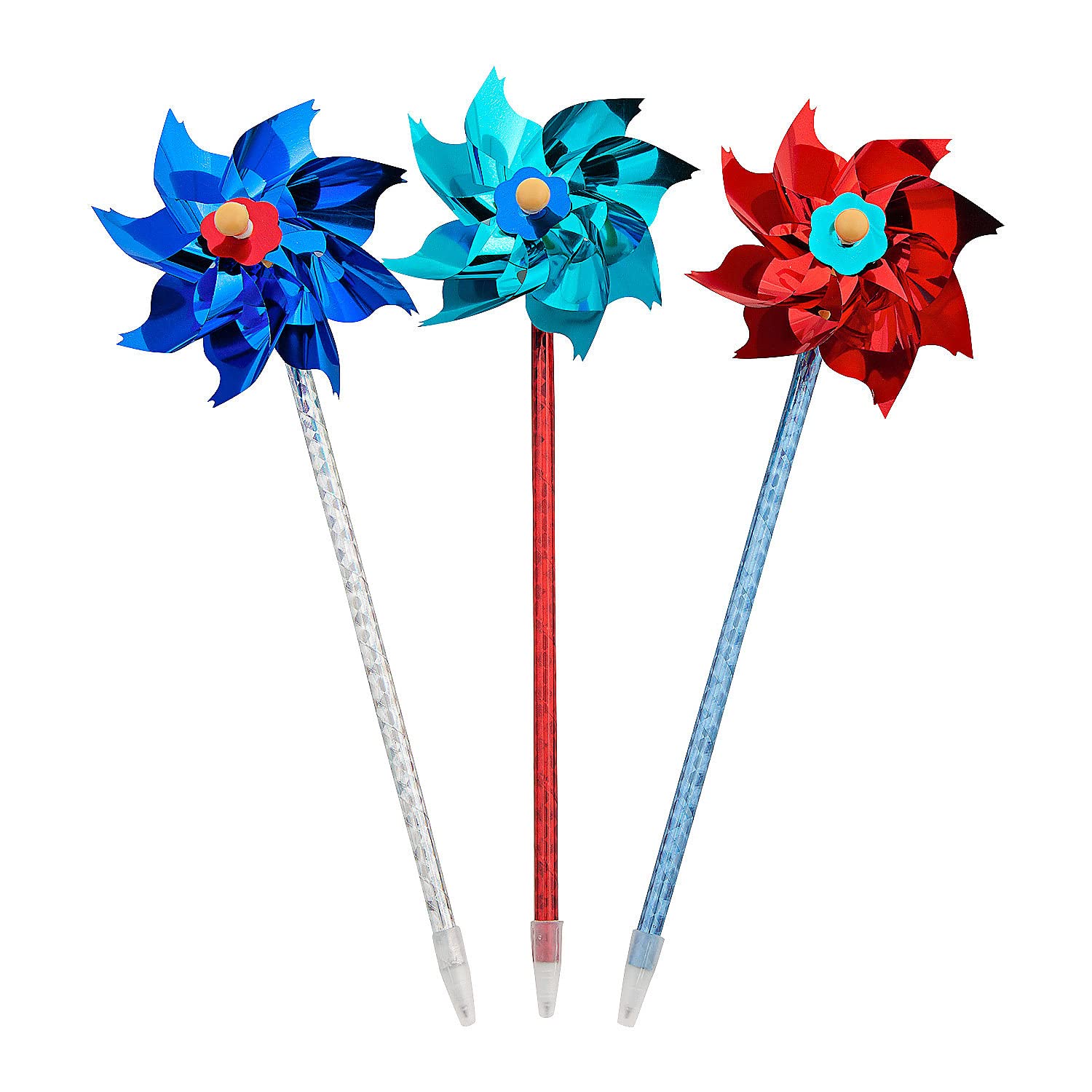 Amazon.com: Fun Express Patriotic Pinwheel Pens - 12 Pieces : Toys & Games