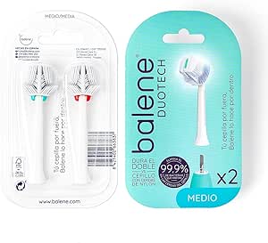 BALENE - Duotech Elektrische Zahnbürste Refill, Doppelseitige ...