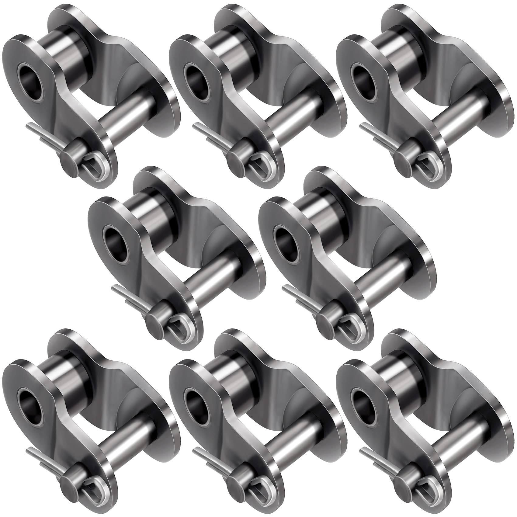 OIIKI 8 Packs Roller Chain Offset Link #41, Half Link, Crank Link ...