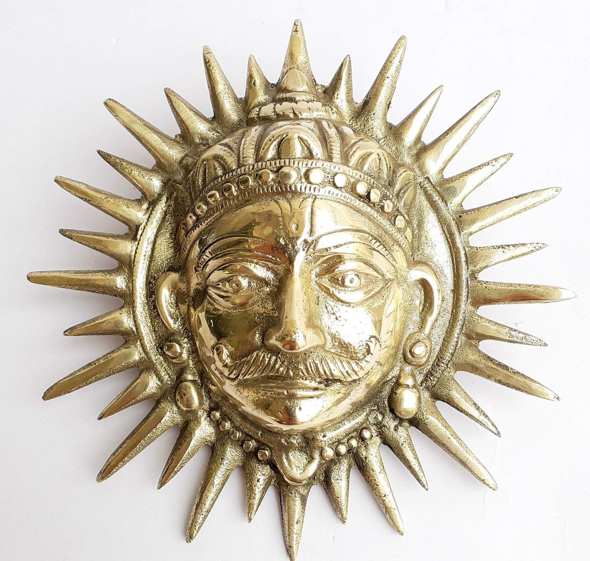 Buy Surya Handicrafts Brass Statue of Sun Face Metal Wall Hanging ...
