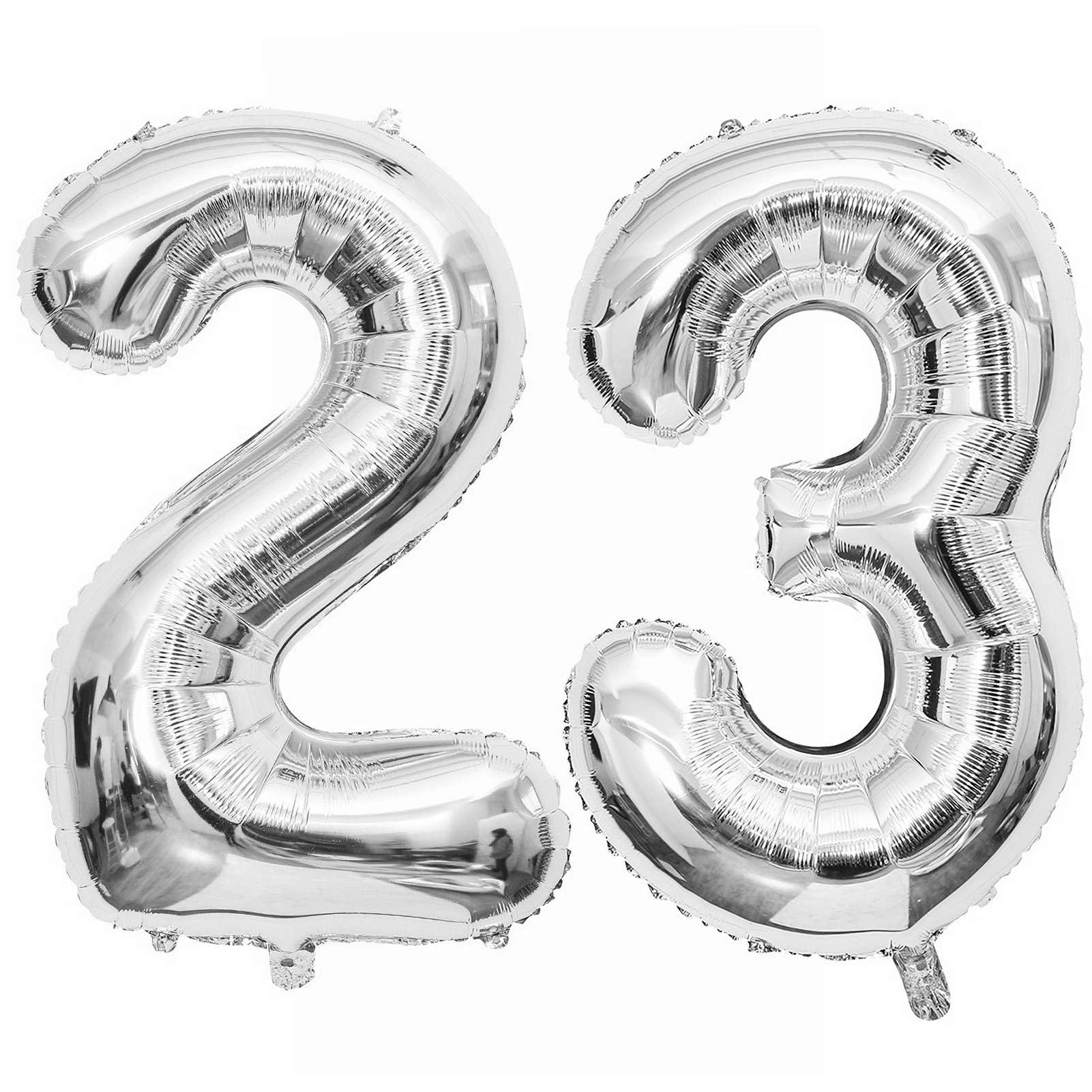 Amazon.com: Silver 23 Number Balloons, 40 Inch Giant Number 23 Balloons ...