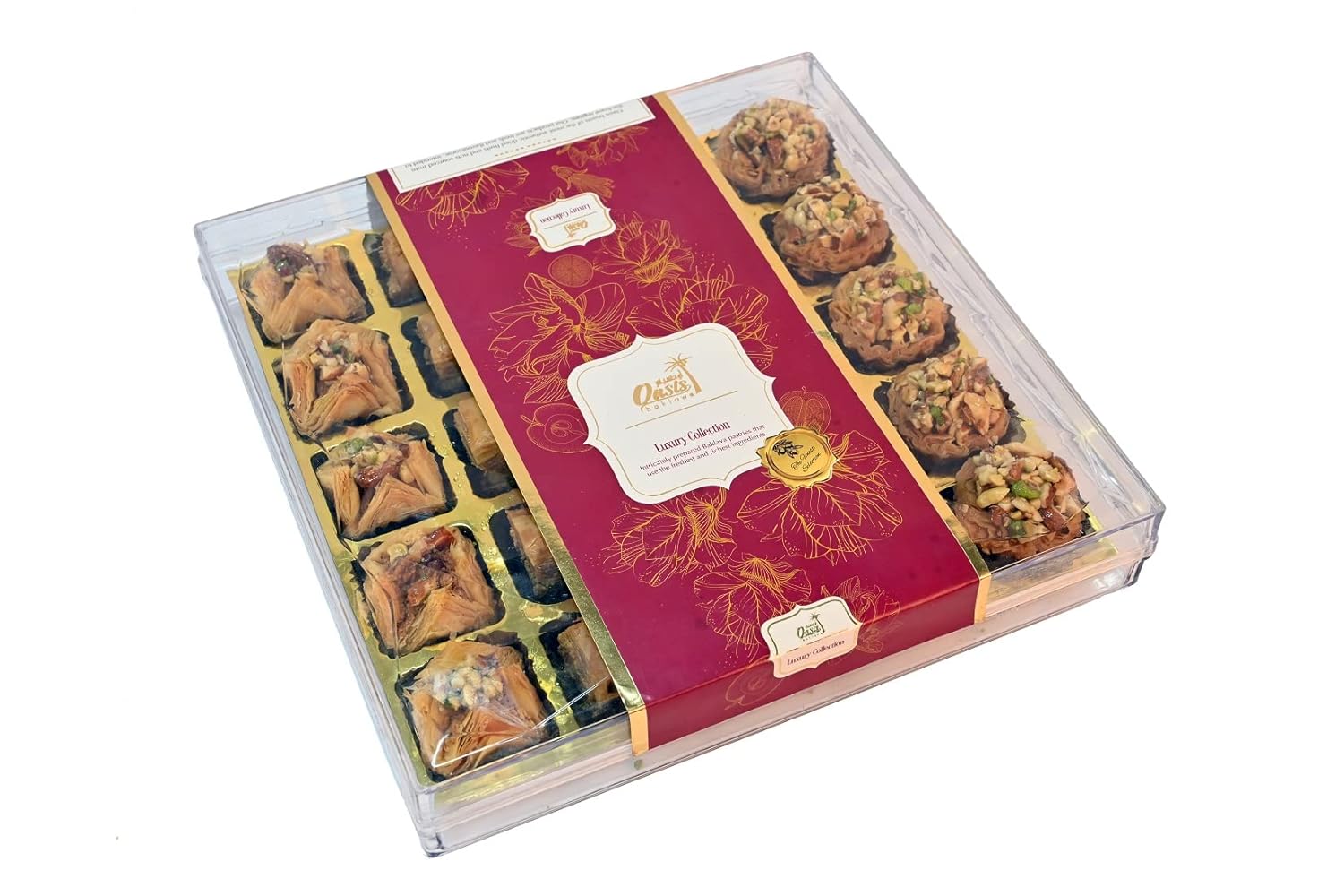 Oasis Baklawa Assorted Baklava Sweets | Crystal Collection Baklava Box ...