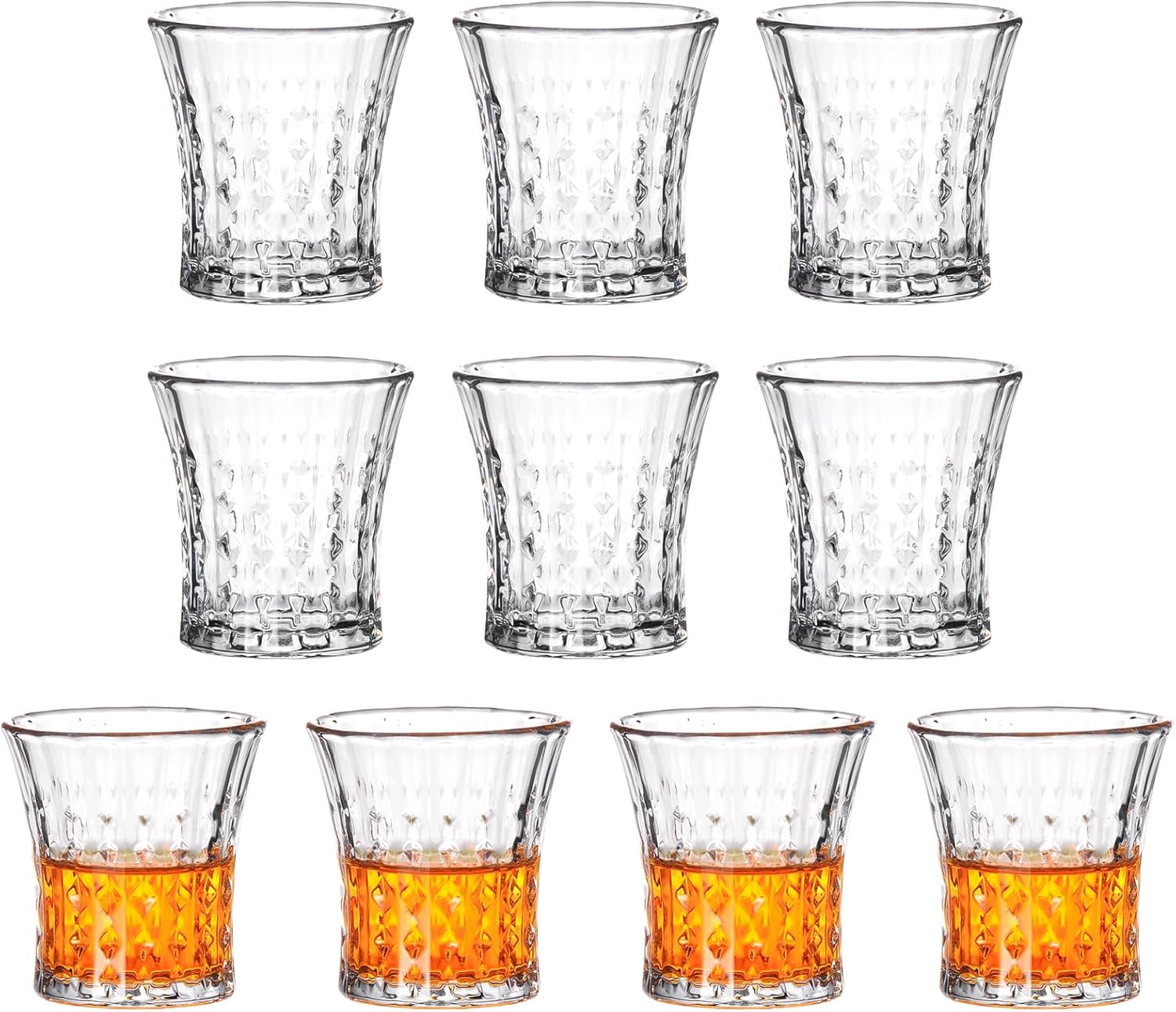 Amazon.com | Sdatook 2oz Fancy Shot Glasses set of 10/Cordial Glasses ...