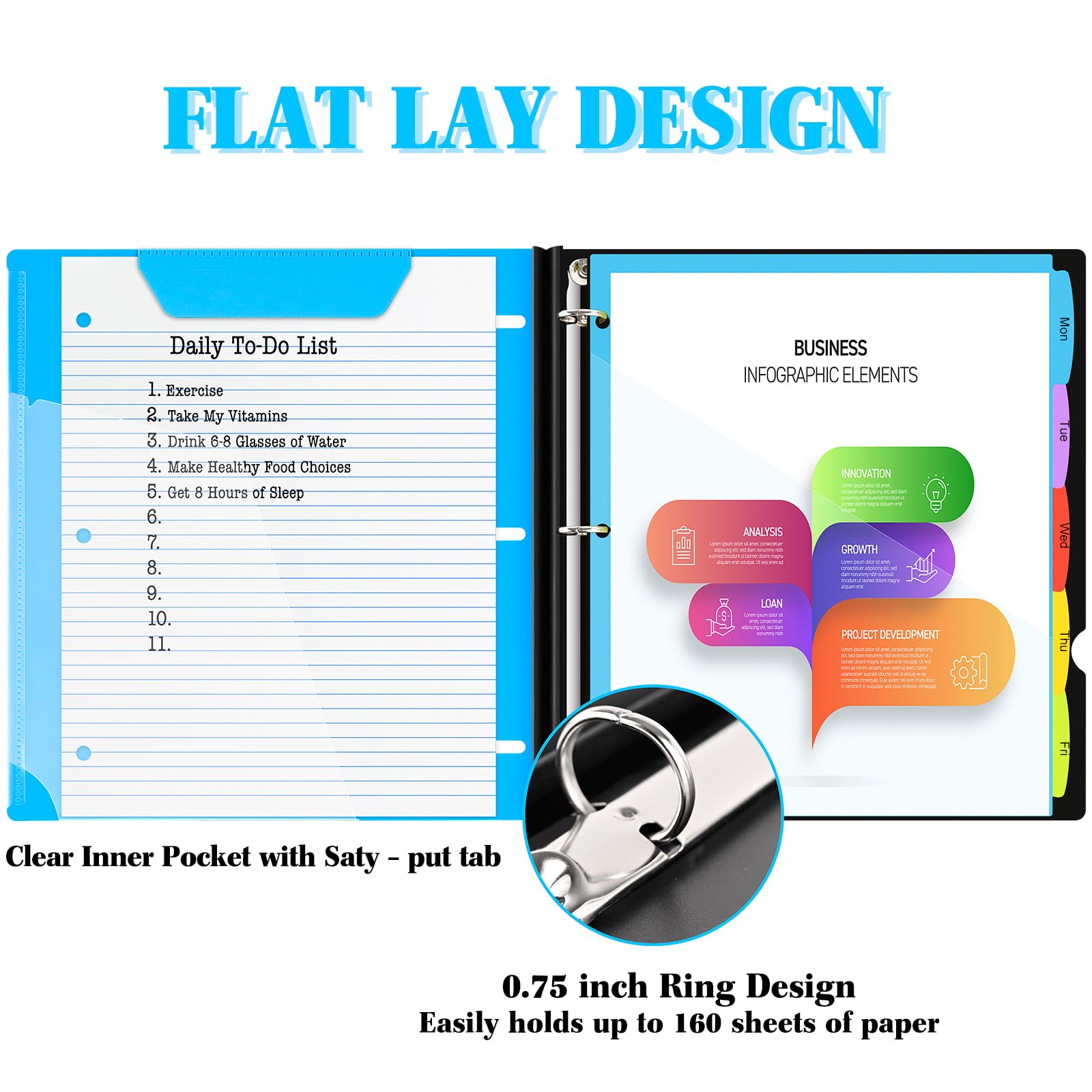 Snapklik.com : Telescoping Project Organizer Binder,13 Pocket ...