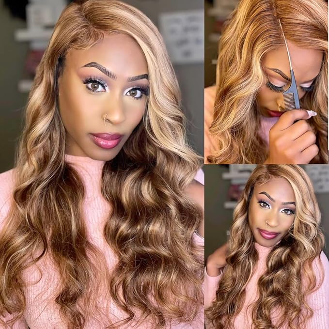 Amazon.com : Julia Hair Body Wave Bye Bye Knots Glueless Wig Human Hair ...