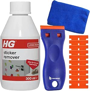Sticker Remover, Glue & Adhesive Cleaner, Tar & Oil Stain Remover 300ml ...