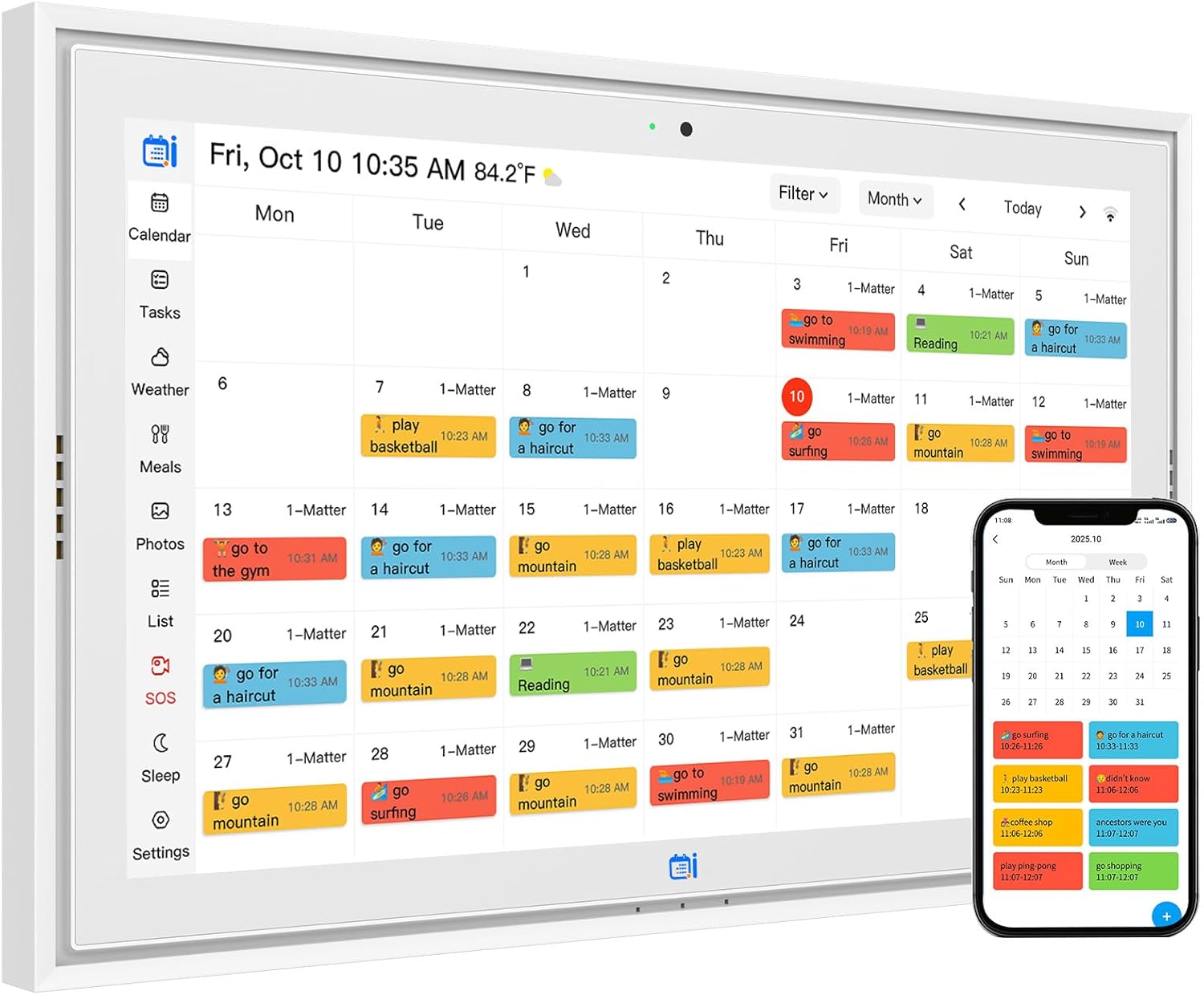 Amazon.com: CONSUNG 15.6 inch Digital Calendar Wall Planner & Chore ...