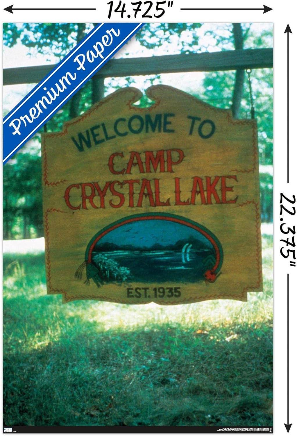 Trends International Friday The 13th – Welcome To Camp Crystal Lake ...