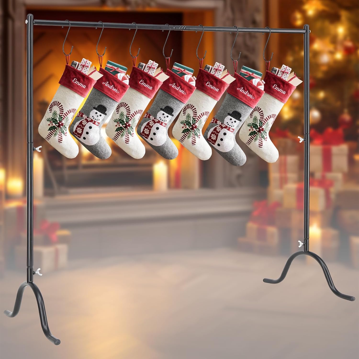 Amazon.com: Stocking Holder Stand, Freestanding Christmas Stocking ...