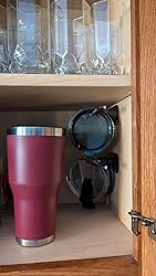 Amazon.com: 2 Pack Tumbler Lid Organizer, Space Saving Cup Lid ...