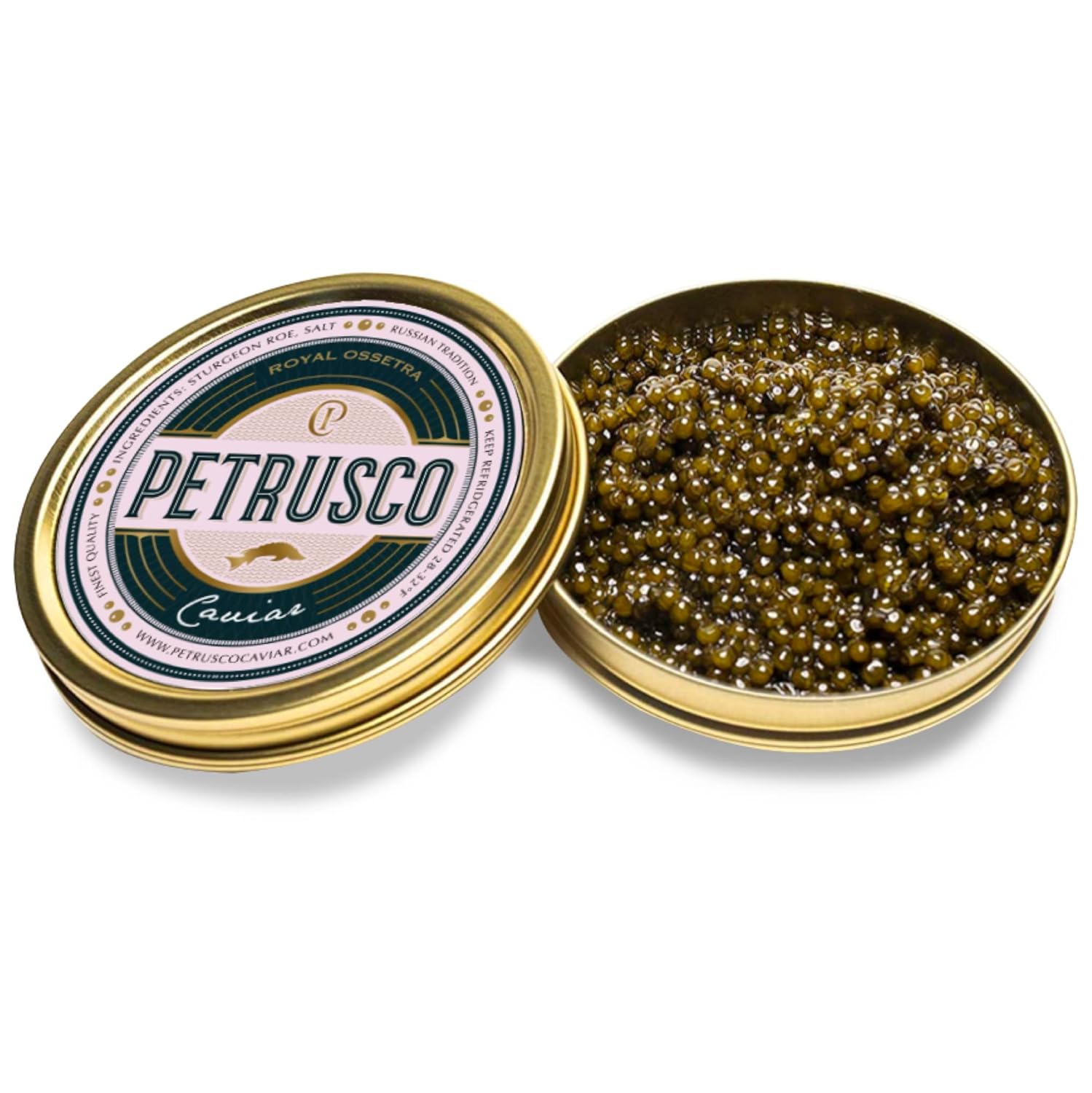 Amazon.com: PETRUSCO Royal Ossetra | Delicious and Premium Black Caviar ...