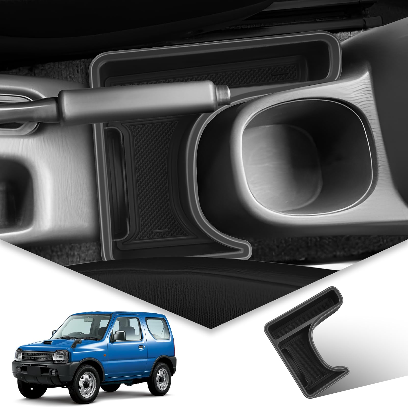 Amazon.co.jp: BIBIBO スズキ ジムニー JB23 AT車 コンソールトレイ 5~10型専用 コンソールボックス ジムニーjb23 収納ボックス 小物収納 滑り止め ジムニー ...