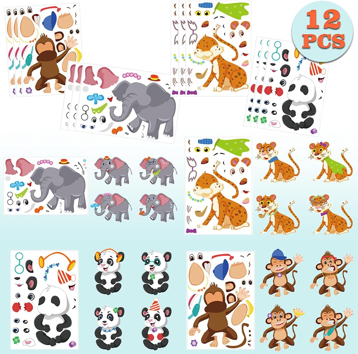 DOSEWART 71 recuerdos de fiesta de la selva, suministros de fiesta de ...