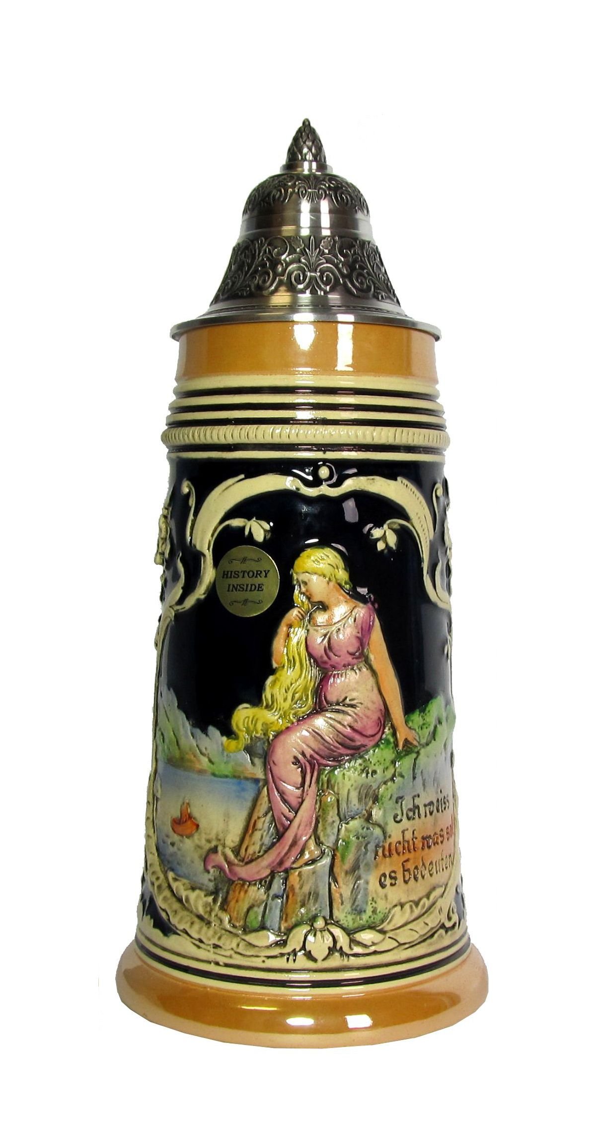 Amazon.com: LE Legend of the Loreley German Beer Stein .5L Made in ...