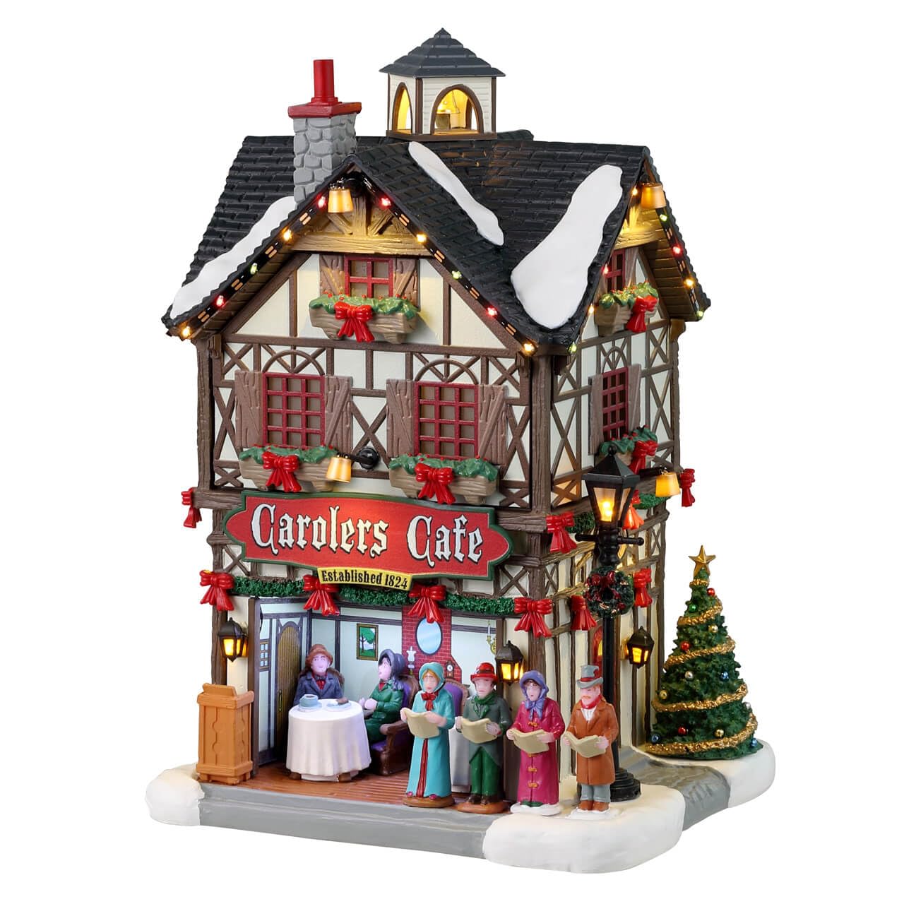Amazon.com: Lemax Carolers Cafe, Battery Operated (4.5V) #35024 : Home ...