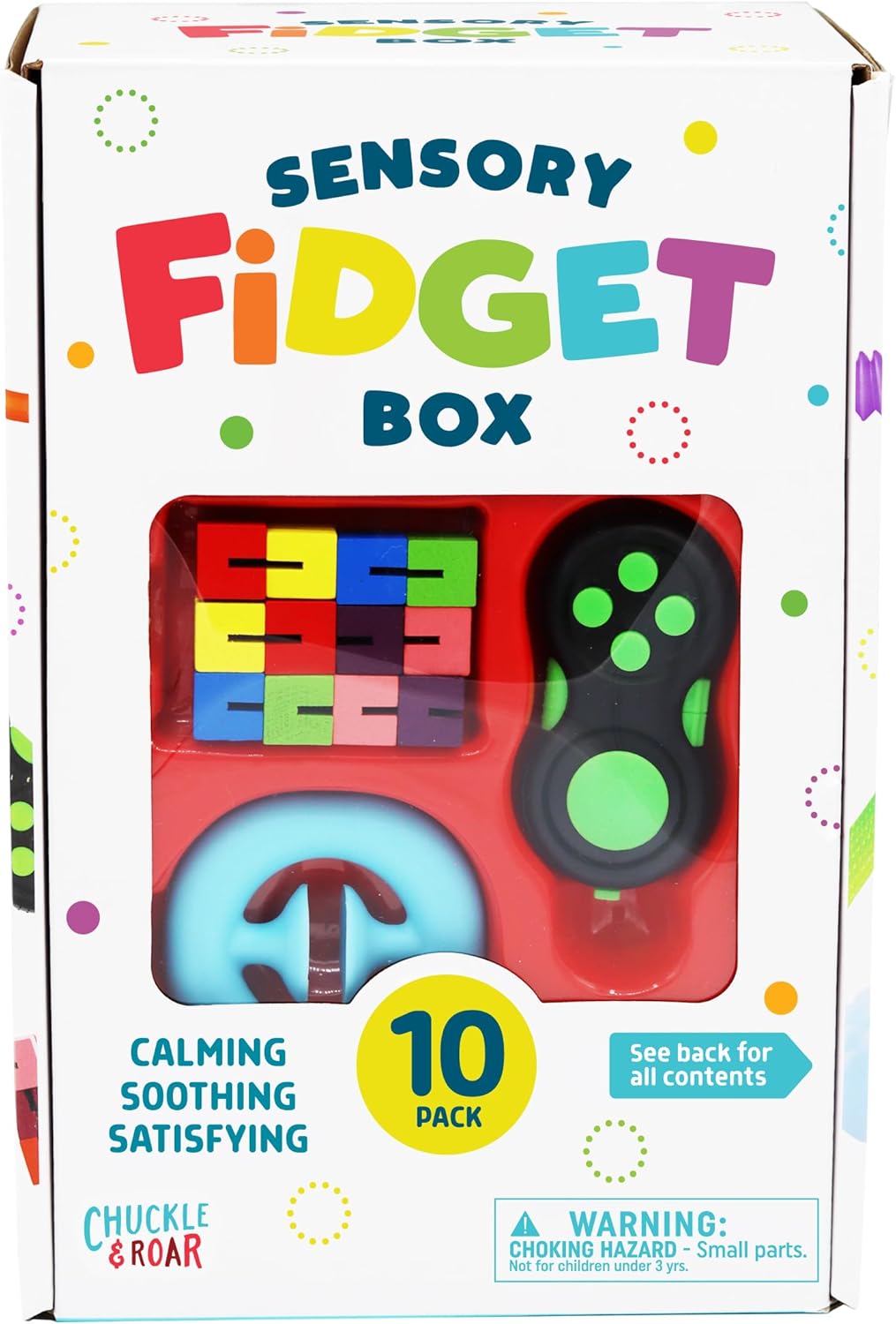 Amazon.com: Chuckle & Roar Sensory Fidget Box - 10pk Tactile & Sensory ...