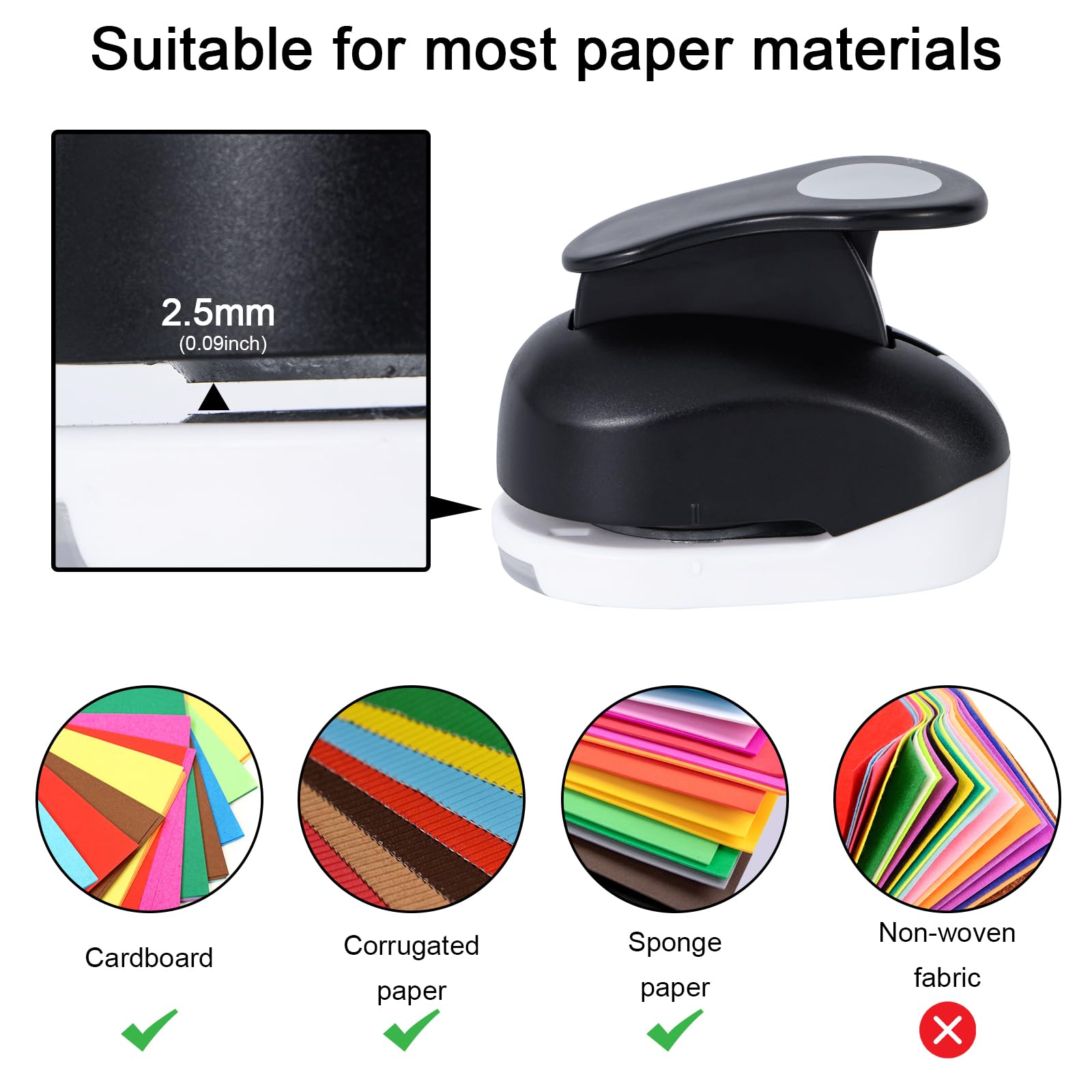 Snapklik.com : Circle Punch For Paper Crafts 3 Pack, Paper Punches For ...