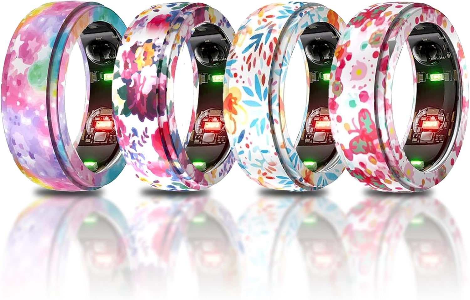 Amazon.com: HYINUS 4 Pack Smart Ring Covers Compatible for Oura Ring ...