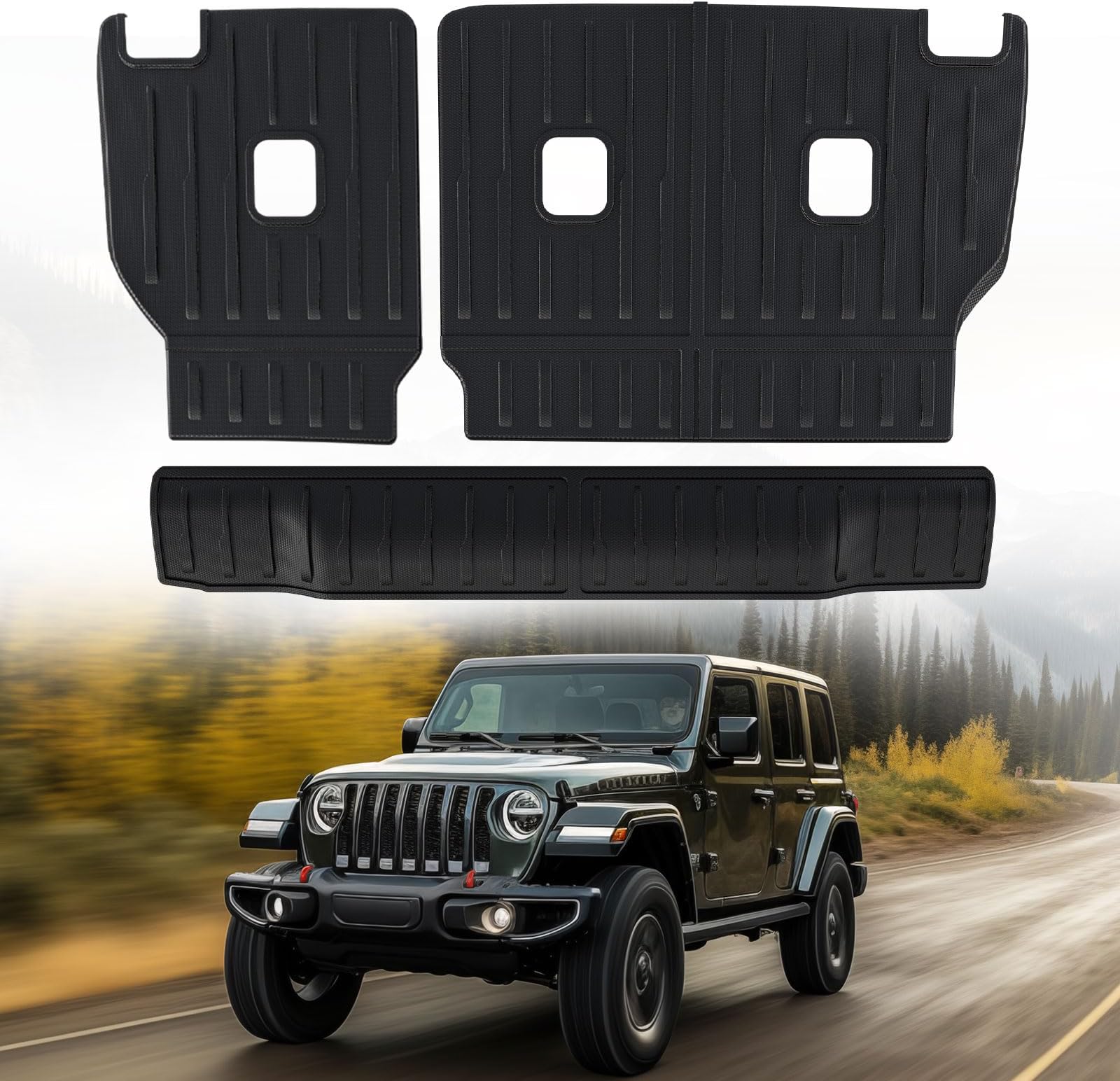 Amazon.com: JOULARISE Backrest Mats for 2021-2024 Jeep Wrangler 4XE ...