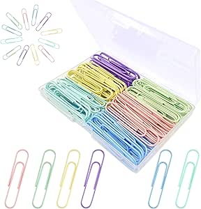 Amazon.com : Paper Clips Large Paper Clips 2 Inch (50mm) 100Pcs, PVC ...