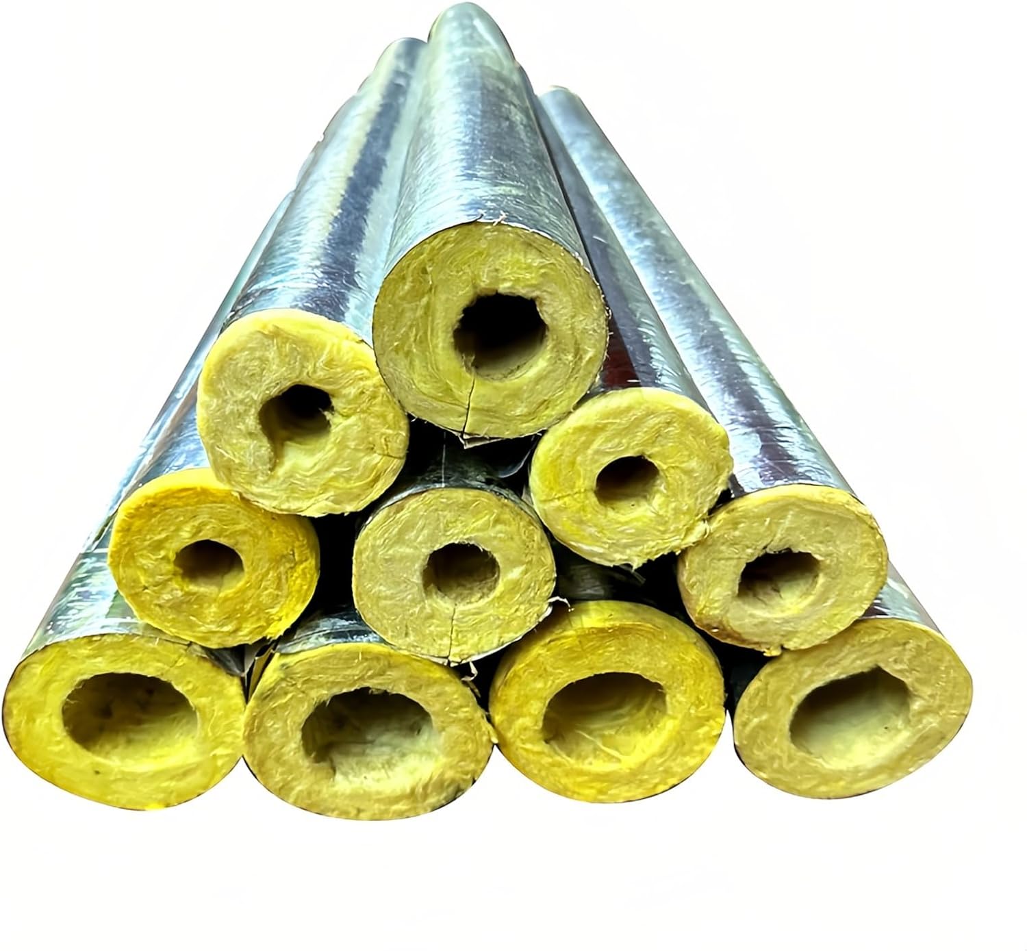 Amazon.com: DMVWJR Glass Wool Pipe Insulation with Aluminum Foil - 3 ...
