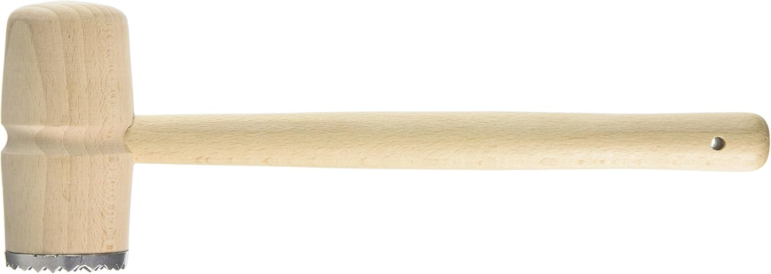 Tala FSC Meat Mallet with Metal and Beechwood End, Beige, 5.2 x 9.5 x ...